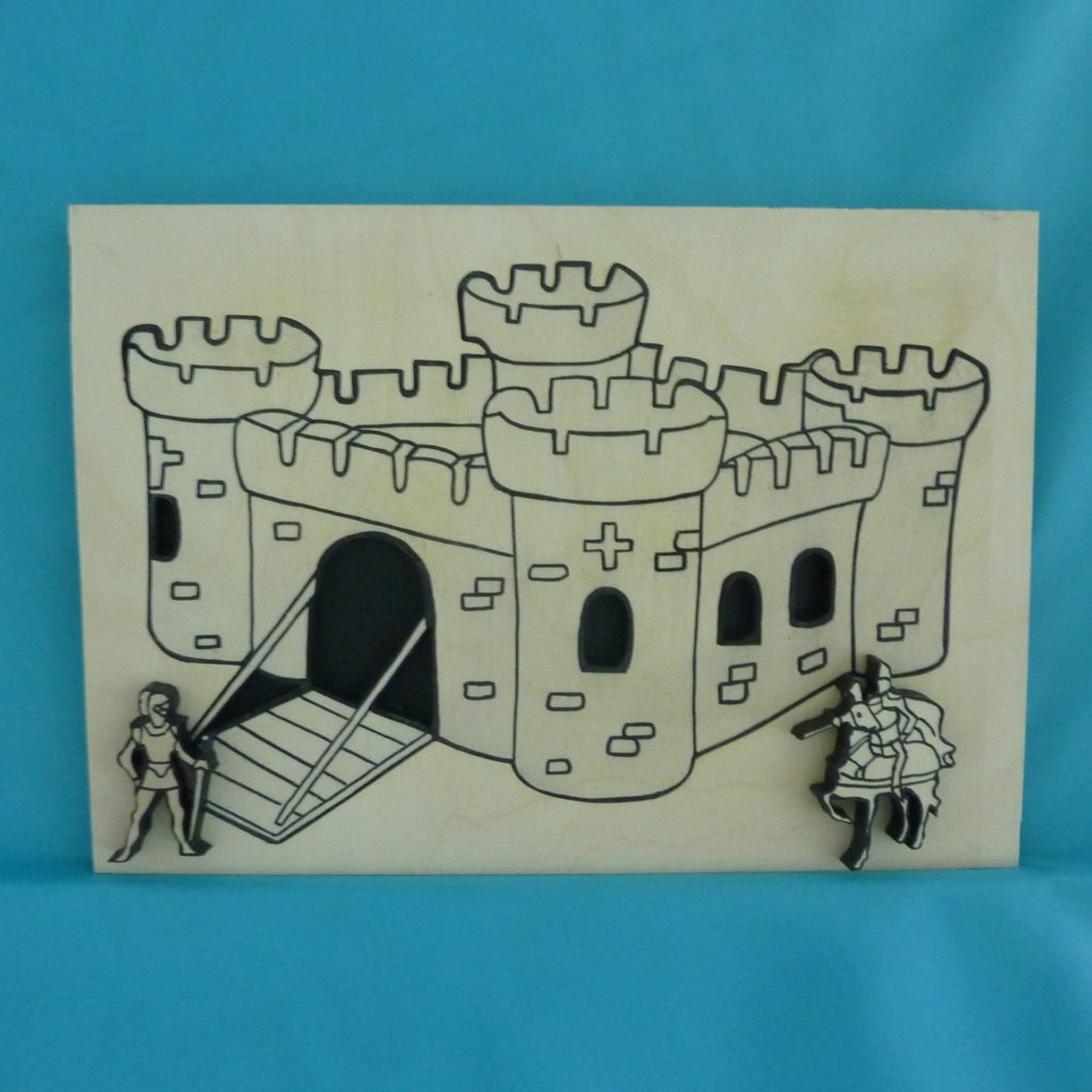 Château fort et ses chevaliers - Alain Creation Bois